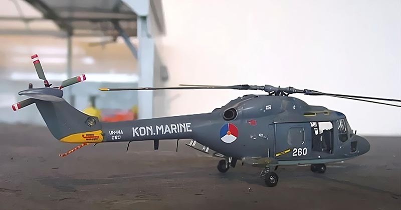 British Lynx helicopter model